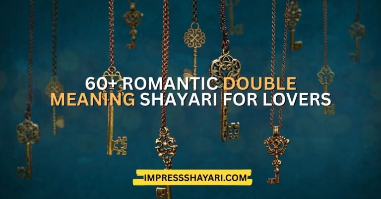60+ Romantic Double Meaning Shayari for Lovers - impressshayari.com